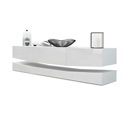 TV Lowboards weiß hochglanz • online kaufen • Lowboards24.de